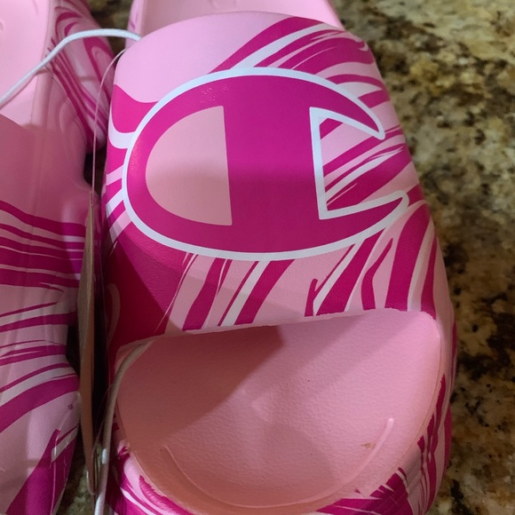 Champion | Shoes | Nwt Pretty Pink Champion Bubbly Slides | Poshmark
